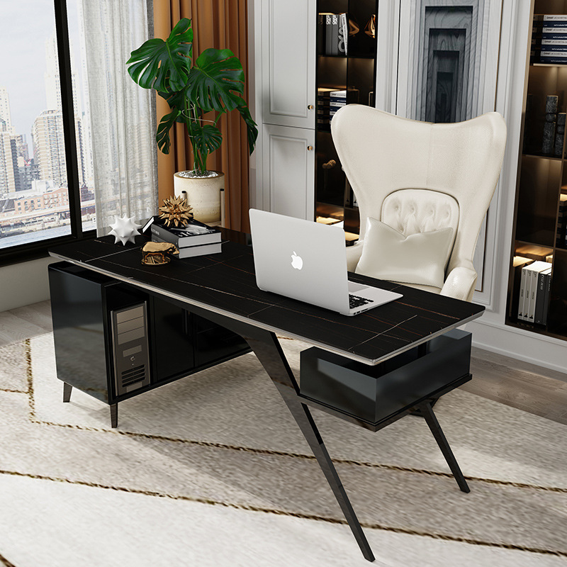 Italian Style Light Luxury Minimalist President Manager Desk | office ...