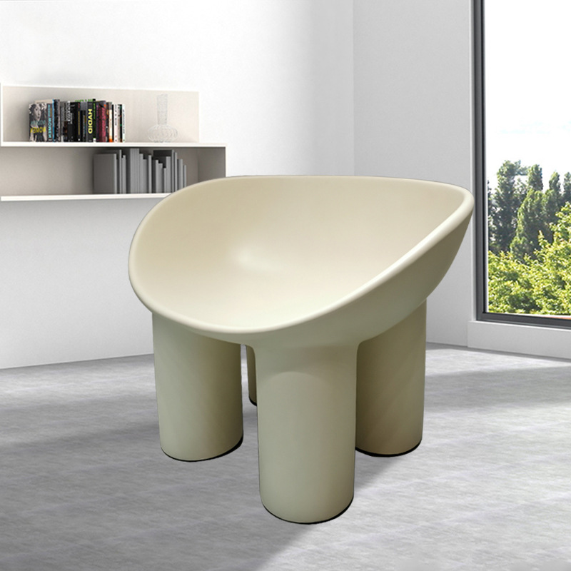 Nordic Restaurant Plastic Lounge Chair