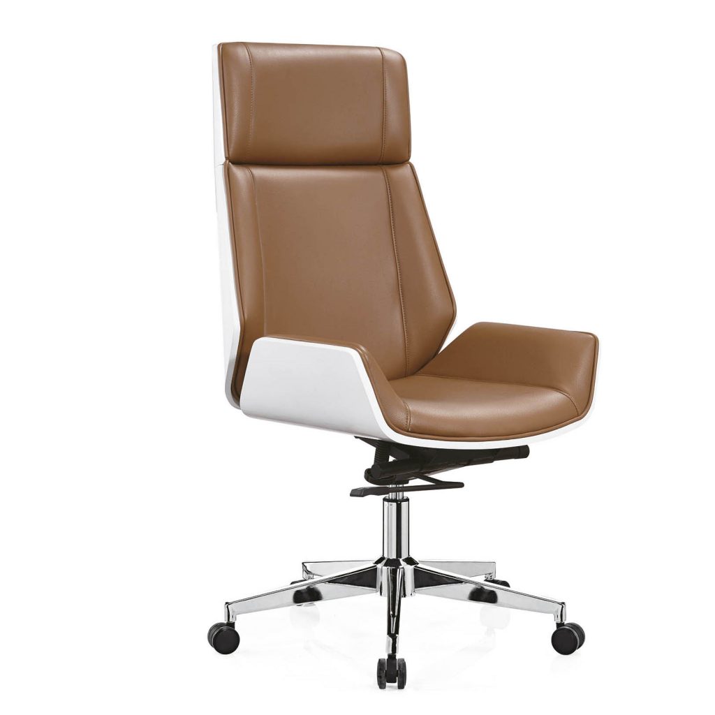 Simple Home Backrest Leather Chair
