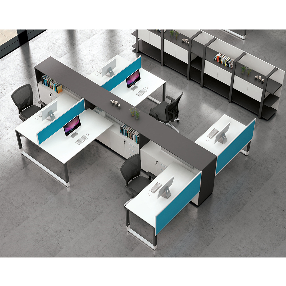 Modern office workstation for 6 person