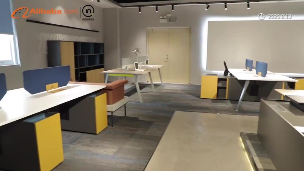 Modular 6 seater office desk workstation